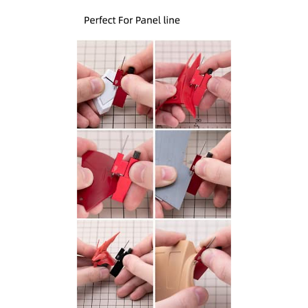 Equidistant Parallel Scriber For Gundam Military Miniature Scale Model Hobby Resin GK, Machinists, Technicians Or Craftsmen (Black)