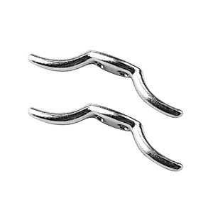 Meprotal 10pcs Blinds Cord Cleats, Metal Blind Cord Safety Rope Cleat Holder with Screws for Window Blinds Roman Shade Curtains Sun Shades Ropes