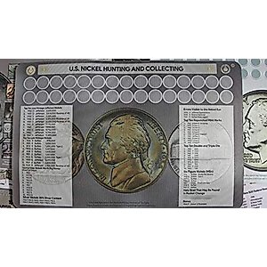 U.S. Nickel Hunting and Collecting 11" x 17" Coin Roll Rubber and Cloth Mat