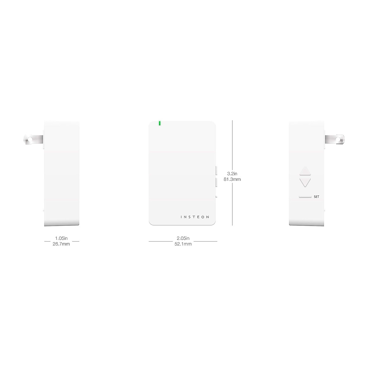 Insteon Smart Lamp Dimmer Plug-in Module, 2-Pin, 2457D2 Hub Required for Voice Control with Alexa & Google Assistant