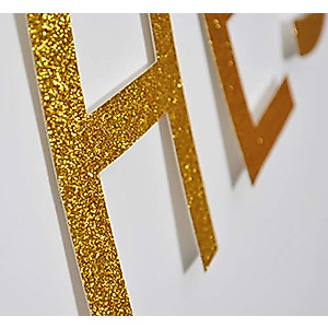 FOZEE I'm 25 Bitches Gold Glitter Banner for Happy 25th Birthday Party Decorations (Gold)