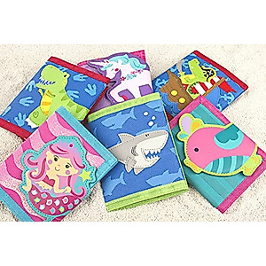 Stephen Joseph Kids' Unisex Toddler Wallet,Polyester, Spacious, Rainbow