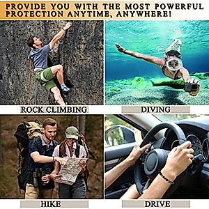 mens beaded bracelets（evil eye, tigers eye,hematite, obsidian）A handmade beaded crystal healing bracelet that can bring luck, happiness and protection(10mm elastic)