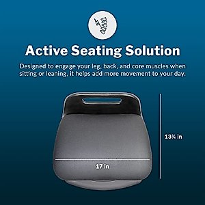 Vari Active Seat - Adjustable Standing Desk Chair - Ergonomic Wobble Office Desk Stool w/Dynamic Range of Motion - Encourage Good Posture - Portable Stools & Fully Assembled - Active Chairs for Adults