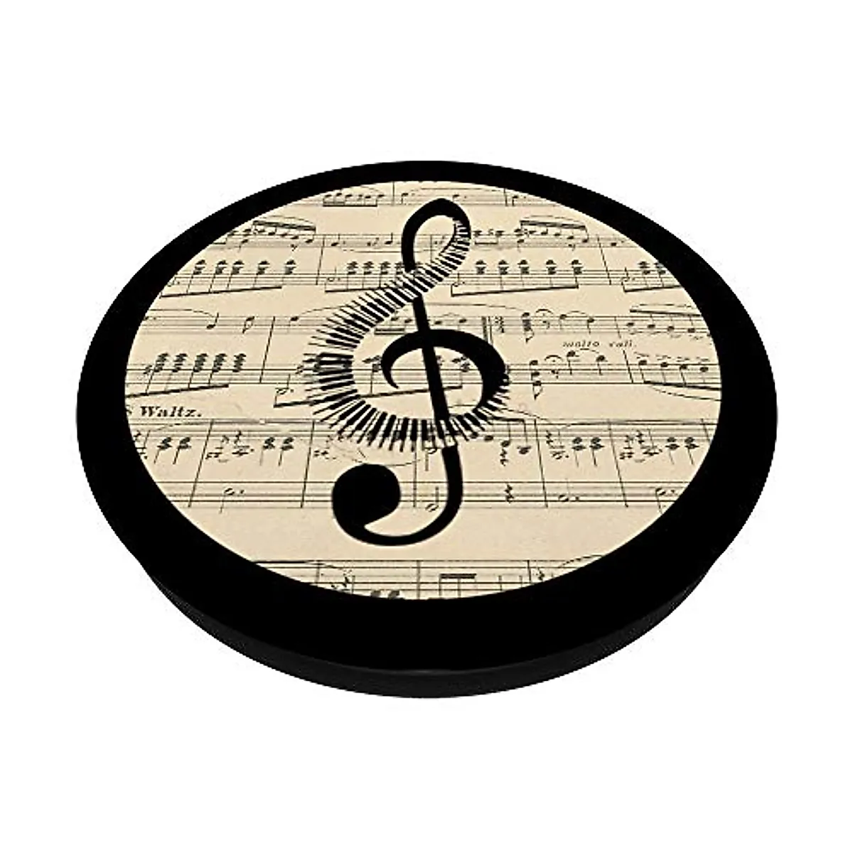 Piano Pop Socket - Antique Sheet Music - Treble Clef PopSockets PopGrip: Swappable Grip for Phones & Tablets