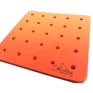 Skoolzy Foam Peg Board - Pegboard for Toddlers - Stacking Peg Board - Peg Boards for Kids - Montessori Fine Motor Toy for Toddlers and Preschoolers