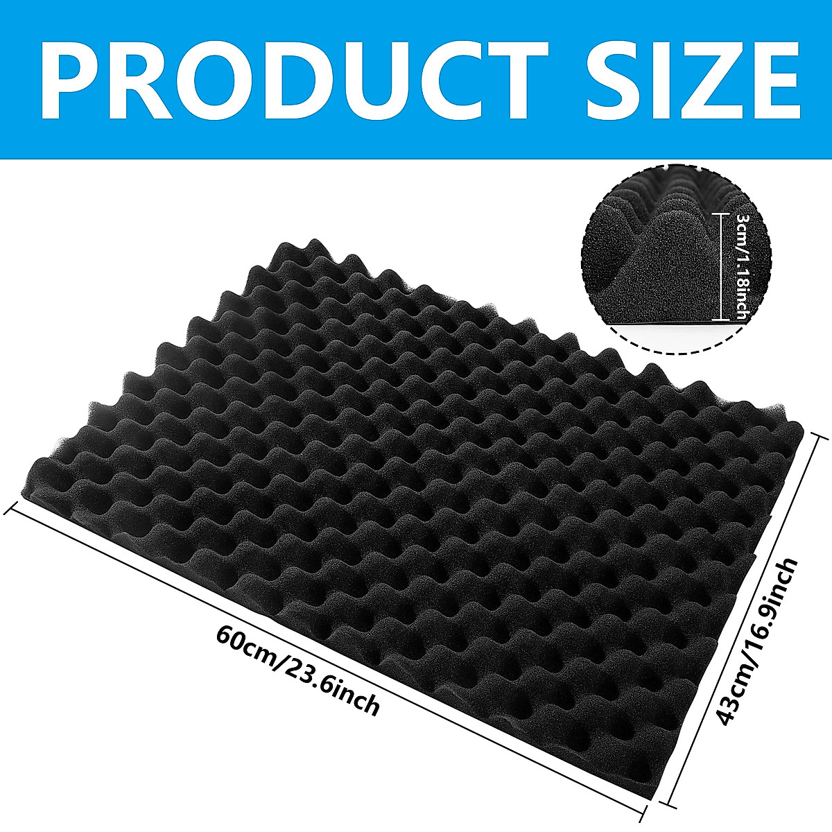 LFUTARI 23.6"x16.9" Air Conditioner Drip Cushion, Window Removable Magnetic Cushion,Air Conditioner Top Pad for Stop Dropping Noise of Water Drpping onto Your AC(Magnetic Suit for Iron Surface)