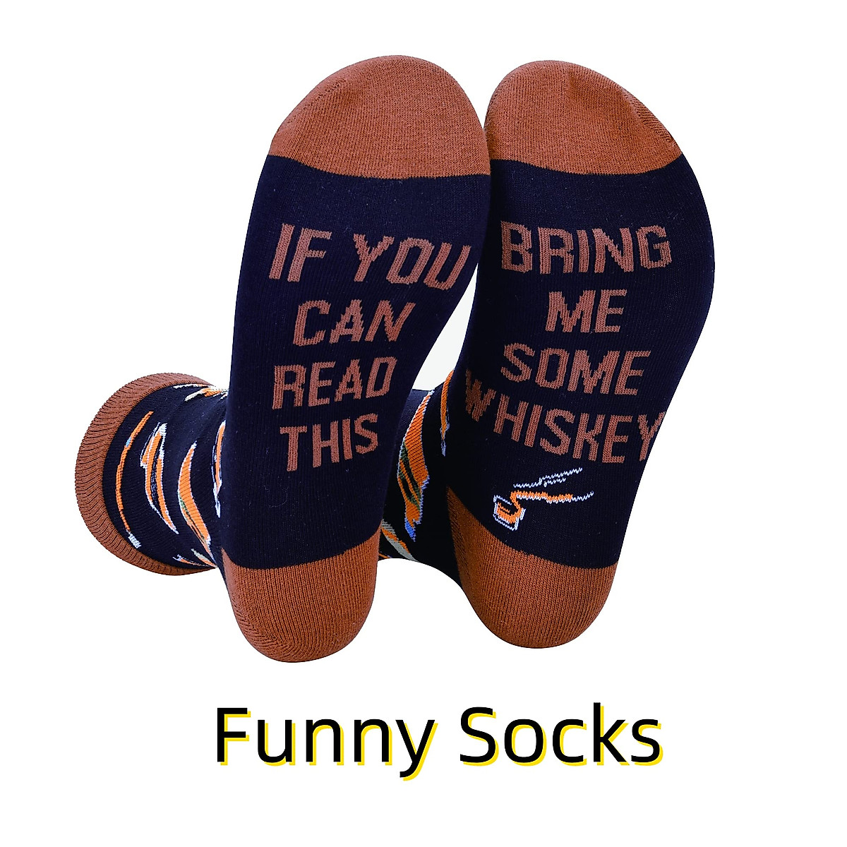 Whiskey Stones with Funny Socks, Unique Gifts for Men Husband Father Dad Boyfriend Guys Grandpa, Mens Gift Ideas, Cool Gadgets for Men Brother Him,Mens Stocking Stuffers 2023,Cool Stuff