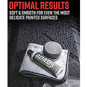 Adam’s UFO Dual Sided Car Wax Applicator – Car Detailing Waxing & Polishing Foam Pad | Use with Paste Wax, Ceramic Coating Liquid Wax, Polish, Compound & More | Auto Motorcycle Boat RV