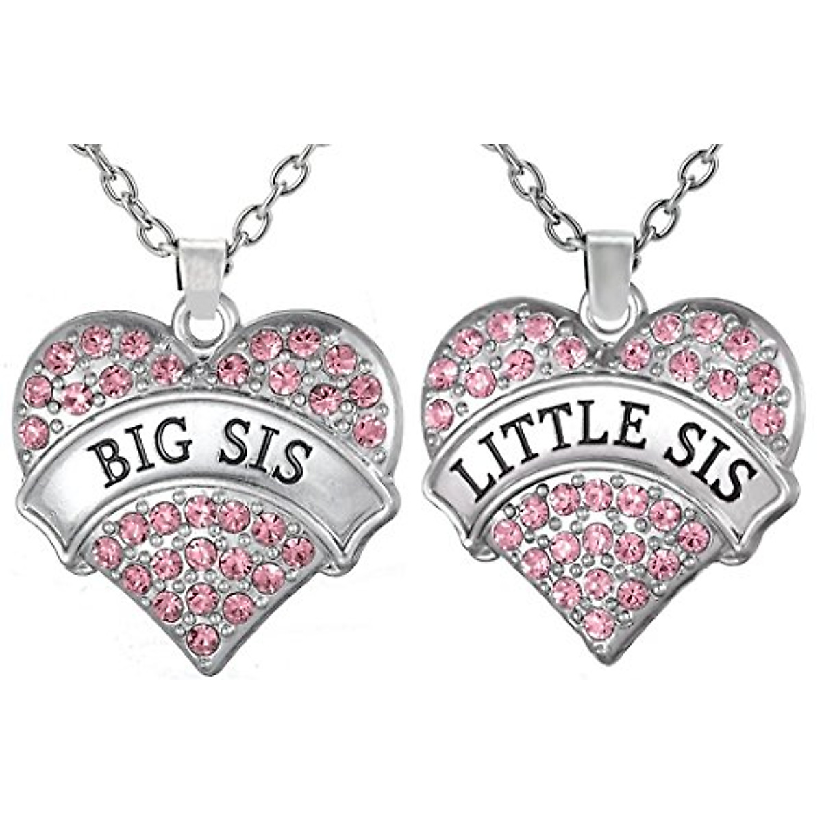 Christmas Stocking Stuffer Gift Ideas for Girls, Teens, Tweens, Twins, Big Sister & Little Sister Split Broken Heart Easter Basket Stuffers, Valentines Day Gift Women, Teenagers, Sister Necklace Jewelry Gift Set for 2, Birthday Present for Granddaughters,