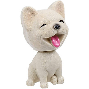 Taotenish French Bulldog Bobblehead Toy, Resin Dog Ornament - Home Office Decoration, 9x5x5.5cm