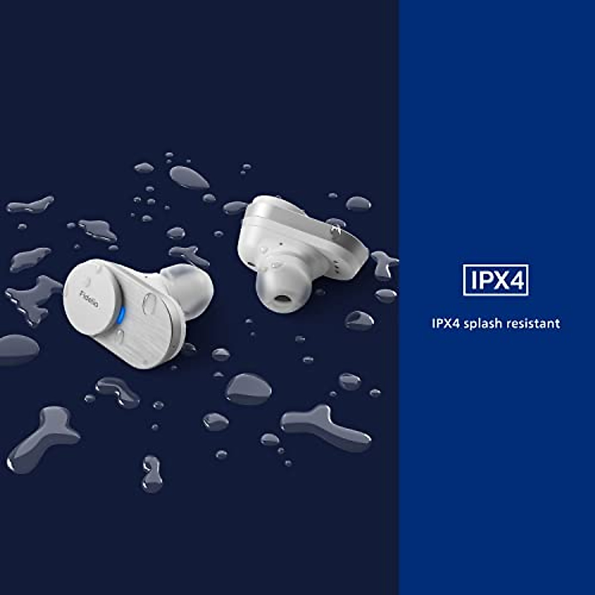 PHILIPS Fidelio T1 True Wireless Headphones with Active Noise Canceling Pro+, Audiophile Quality, White