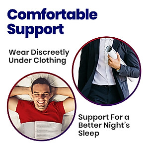 Hernia Belt for Men or Women | C Section Belly Binder &amp; Abdominal Binder | Post Surgery &amp; Pregnancy Tummy Tuck | Hysterectomy, Umbilical Hernia | Postpartum Belly Band &amp; Belly Wrap | (L/XL)