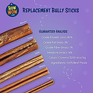 Bow Wow Labs 6" Bully Sticks - 10 Pack (Midsize)
