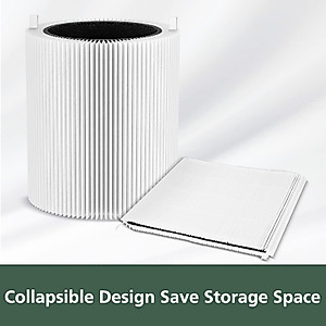 isinlive Blue Pure 311 Replacement Fil-TER Compatible with Blueair Blue Pure 311 Air Puri-Fier(Non auto), 2 in 1 Fil-tration Systems, Particle and Activated Carbon, 2 Pack