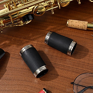 2pcs Clarinet Barrel Clarinet Tube Tuning Tube Adjustable B Flat Clarinet Barrel Treble Pitch 58MM Barrel for Clarinet
