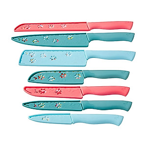 The Pioneer Woman Blooming Bouquet 20-Piece Cutlery Set - Knife set - Cutting board