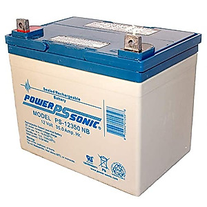 Power Sonic 12V 35Ah U1 AGM Solar Battery Also Replaces 33Ah, 34Ah, 36Ah