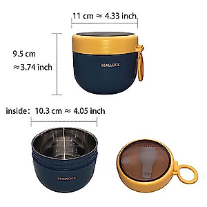 Piscepio Overnight Oat Containers with Lids and Reusable Plastic Spoons,17oz Portable Stainless Steel Yogurt Breakfast On The Go Cups, Cups for Cereal,Milk and fruit Salad Storage Container 3pcs (3)