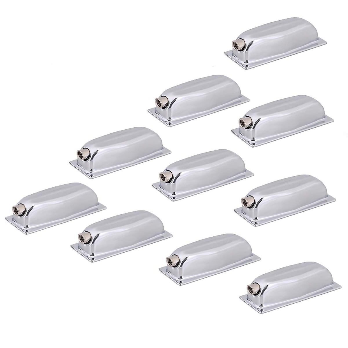 Rectangular Shape Drum Claw Hook 10pcs Iron Drum Claw Hook for Bass Drums & Snare Drum,Silver