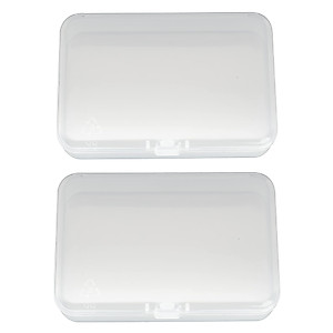 Musiclily Transparent Plastic Acoustic Electric Guitar Pick Holder Case Storage Box (Pack of 2)