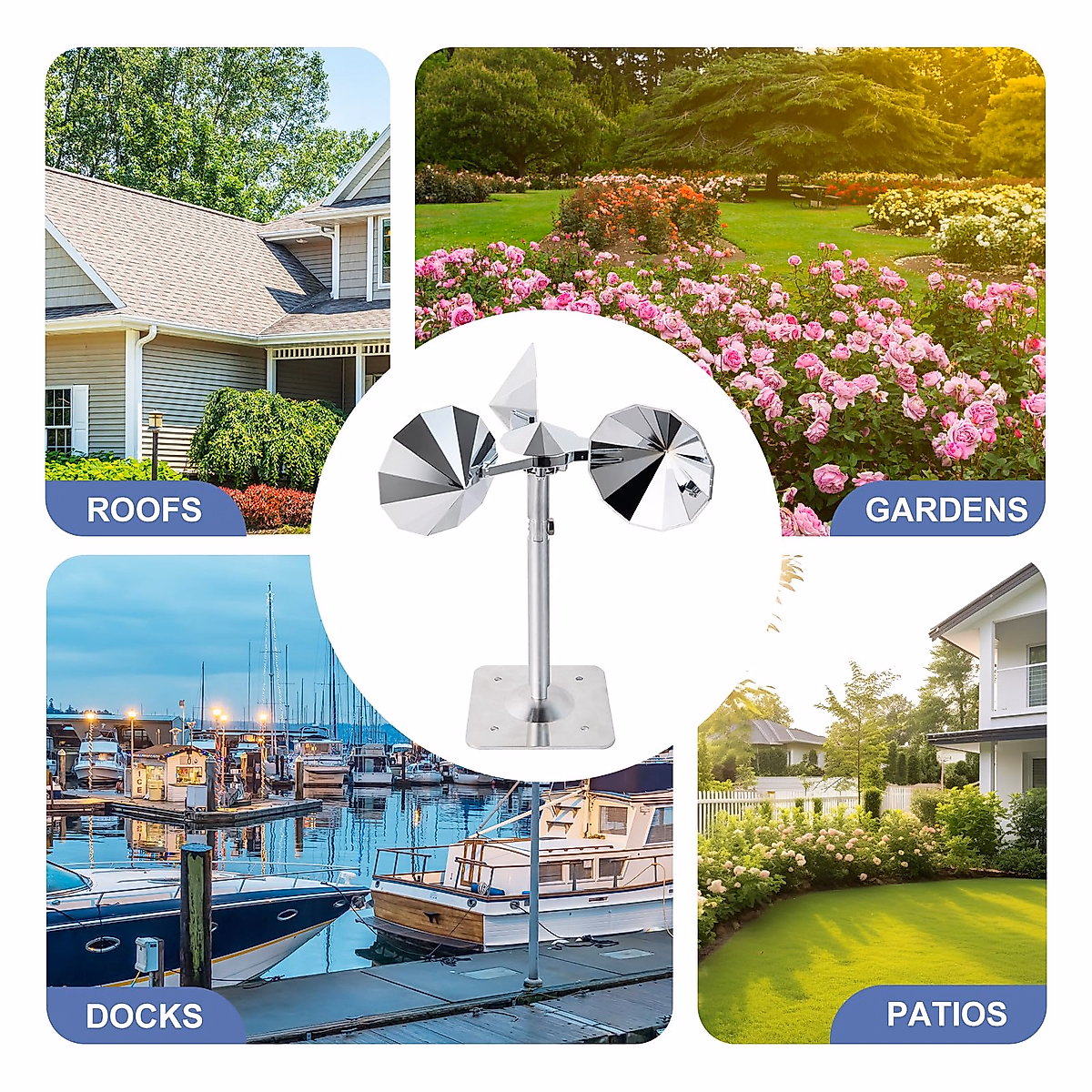 OFFO Bird Scare Reflective Device, Bird Reflector Keep Pigeon Woodpeckers and Sparrows Away for Outdoor Use Boats Roofs Gardens