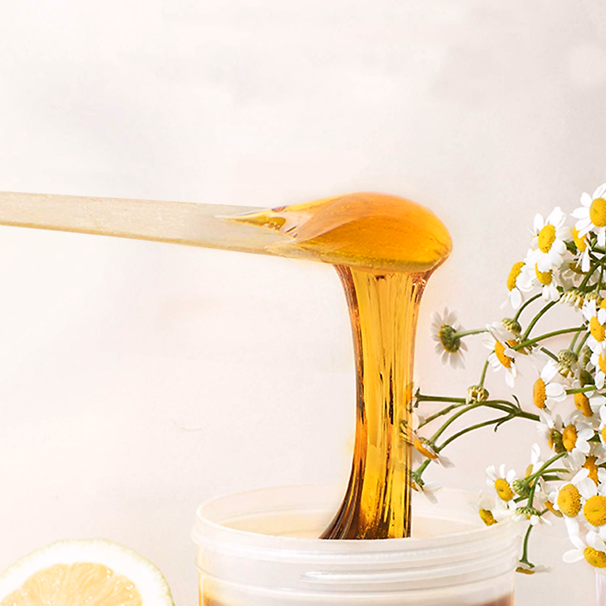 Hedume 2000 Pieces Wax Sticks, Wood Spatulas Applicator Craft Sticks, Small Wax Spatulas Hair Removal Eyebrow and Body