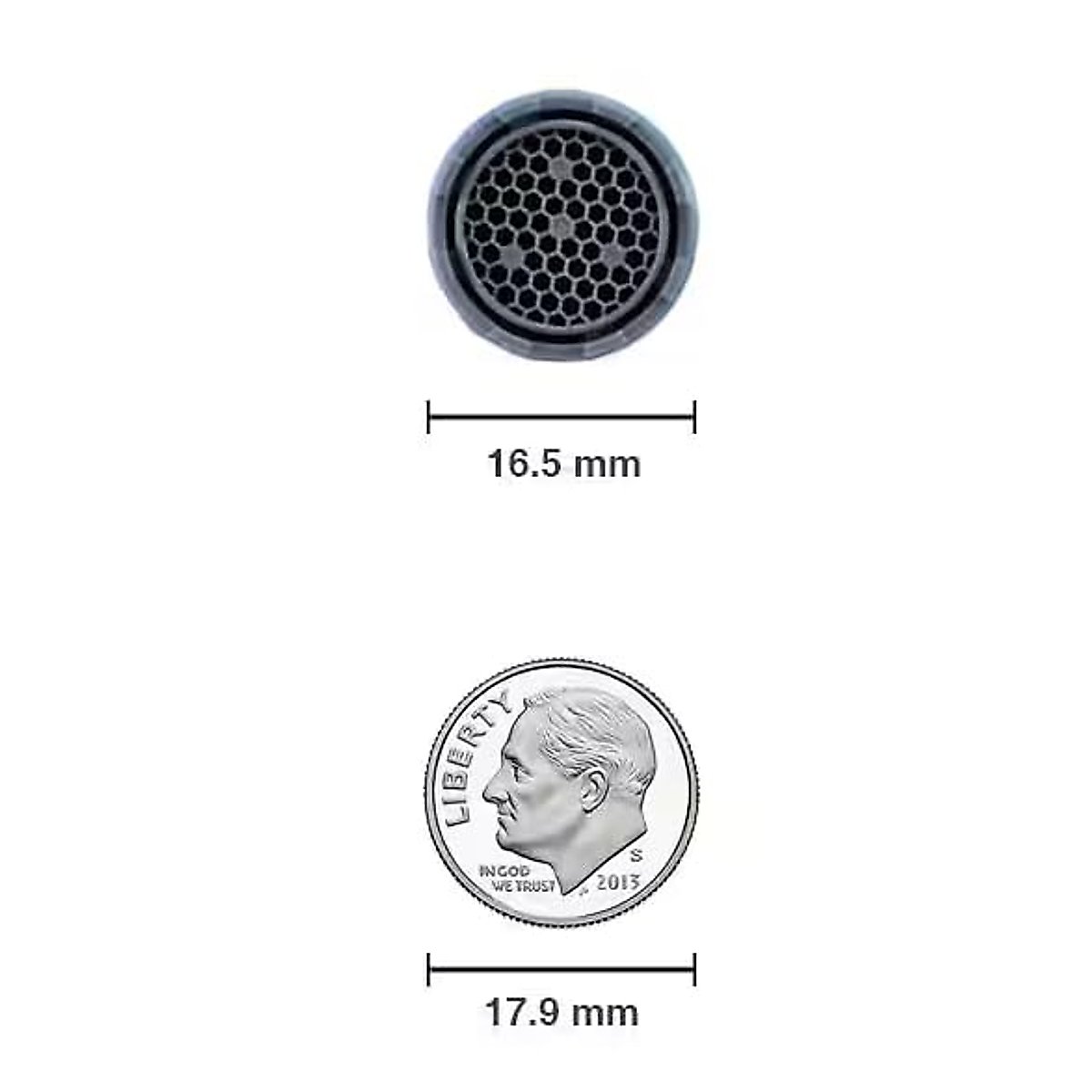 Neoperl Tom Thumb Cache California M16.5 x 1 PCA Faucet Aerator Economy Flow 1.2 GPM Cache Water-Saving Aerator with Key Stream Aerator WaterSense (Pink Aerated Double)
