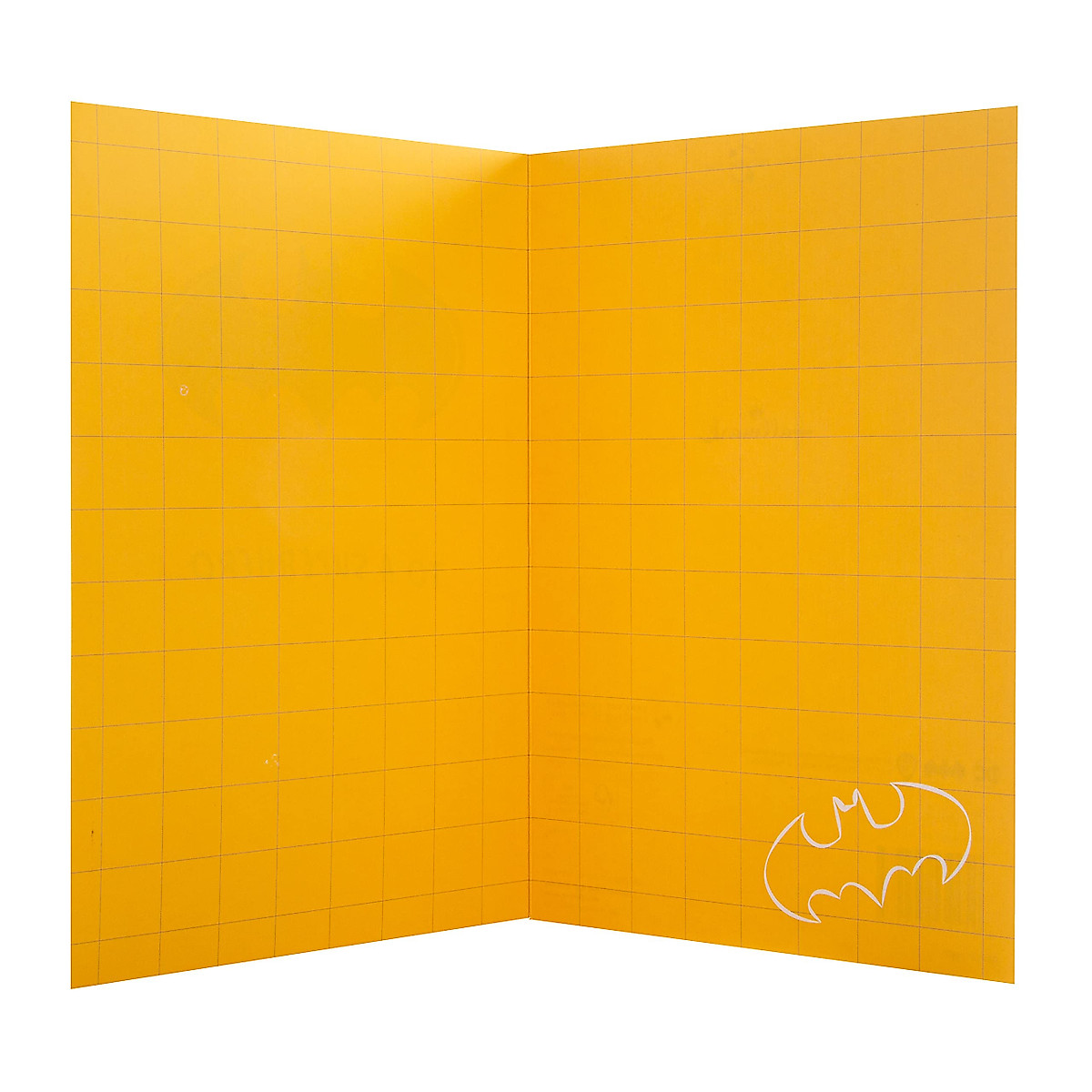 Hallmark Blank Batman Birthday Card - Personalisable Design with Sticker Sheet, White, Black & Yellow,25568079