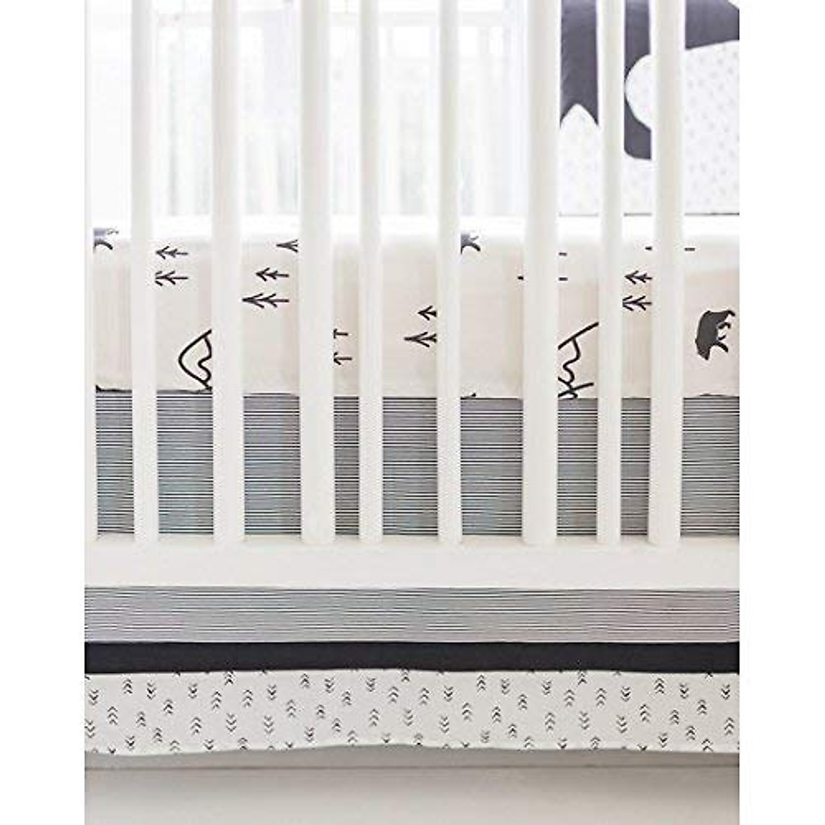 My Baby Sam 3 Piece Crib Bedding Set, Little Black Bear