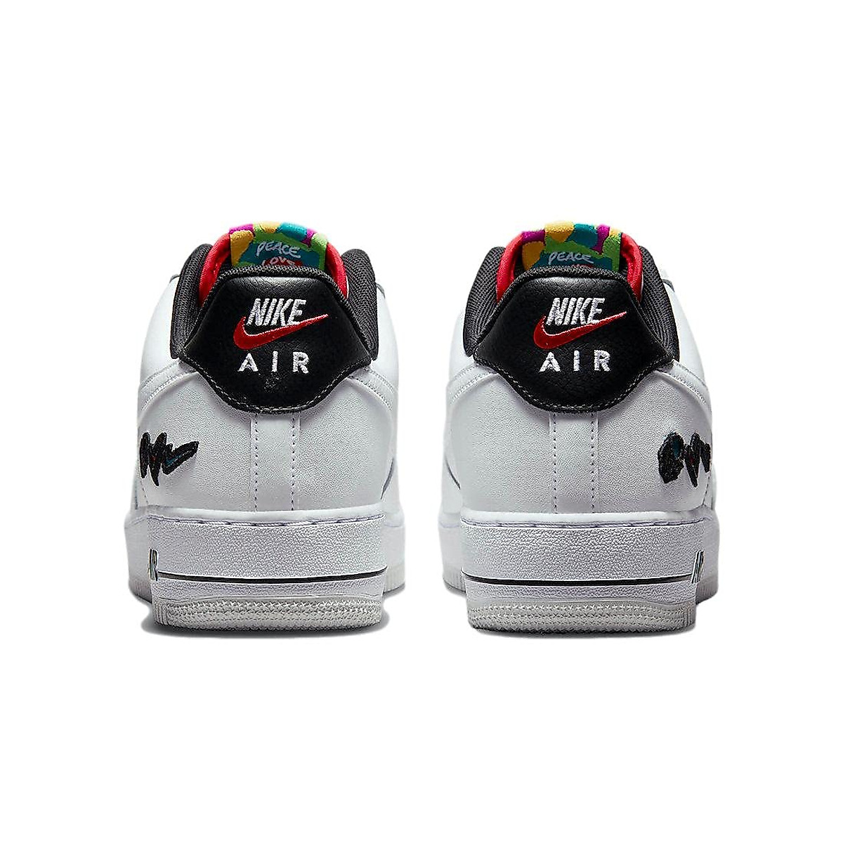 Nike Mens Air Force 1 Low LV8 DM8148 100 Peace, Love, Swoosh - Size 11.5