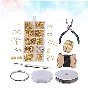 TEHAUX 1 Set Jewelry Earrings Jewelry Making Supplies DIY Earrings Materials Jump Rings Earring Finding Tool DIY Earrings Accessories Earring Maker kit Earring Making Pliers Repair