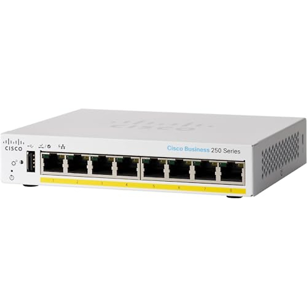 Cisco Business CBS250-8PP-D Smart Switch | 8 Port GE | Partial PoE | Desktop | Limited Lifetime Hardware Warranty (CBS250-8PP-D-NA)