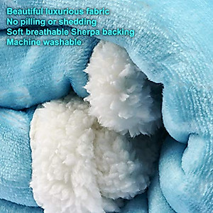 Bloom Enterprise Scripture Blanket - Religious Throw Blanket Makes Ideal Christian Gifts for Women - Prayer Blanket Has Bible Verse Joshua 1:9, Healing Blanket for Women & Christian Socks (Teal)