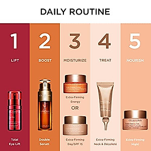 Clarins Extra-Firming Energy Moisturizer | 2-in-1 Anti-Aging and Radiance Boosting Day Cream | Skin Is Revitalized Immediately After Application* | Visibly Firms, Tightens and Smoothes | 1.7 Ounces