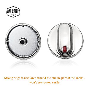 AMI PARTS DG64-00472A DG64-00347A Compatible with Sam-sung Stove Knob - Range Gas Stove Knob Dial - Replaces DG64-00472A DG64-00347B NX58F5500SS NX58F5500SS