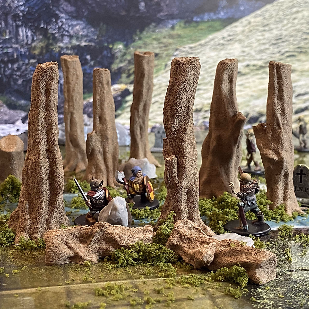 Extruded Gaming Swamp Trees