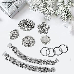 Ogeteye Bling Shoe Charms for Women and Girls,Designer Shoe Charms Gift,Diamond Jewels Luxury Accessories Shoe Decoration