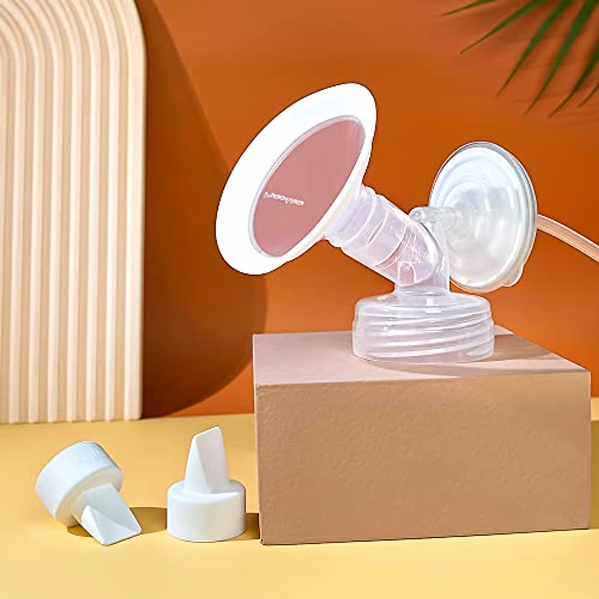 PumpMom 24mm Flange Pump Parts for Spectra S2 Spectra S1 Spectra 9 Plus Breast Pumps, Backflow Protector Tubing Valves, Not Original Spectra Pump Parts