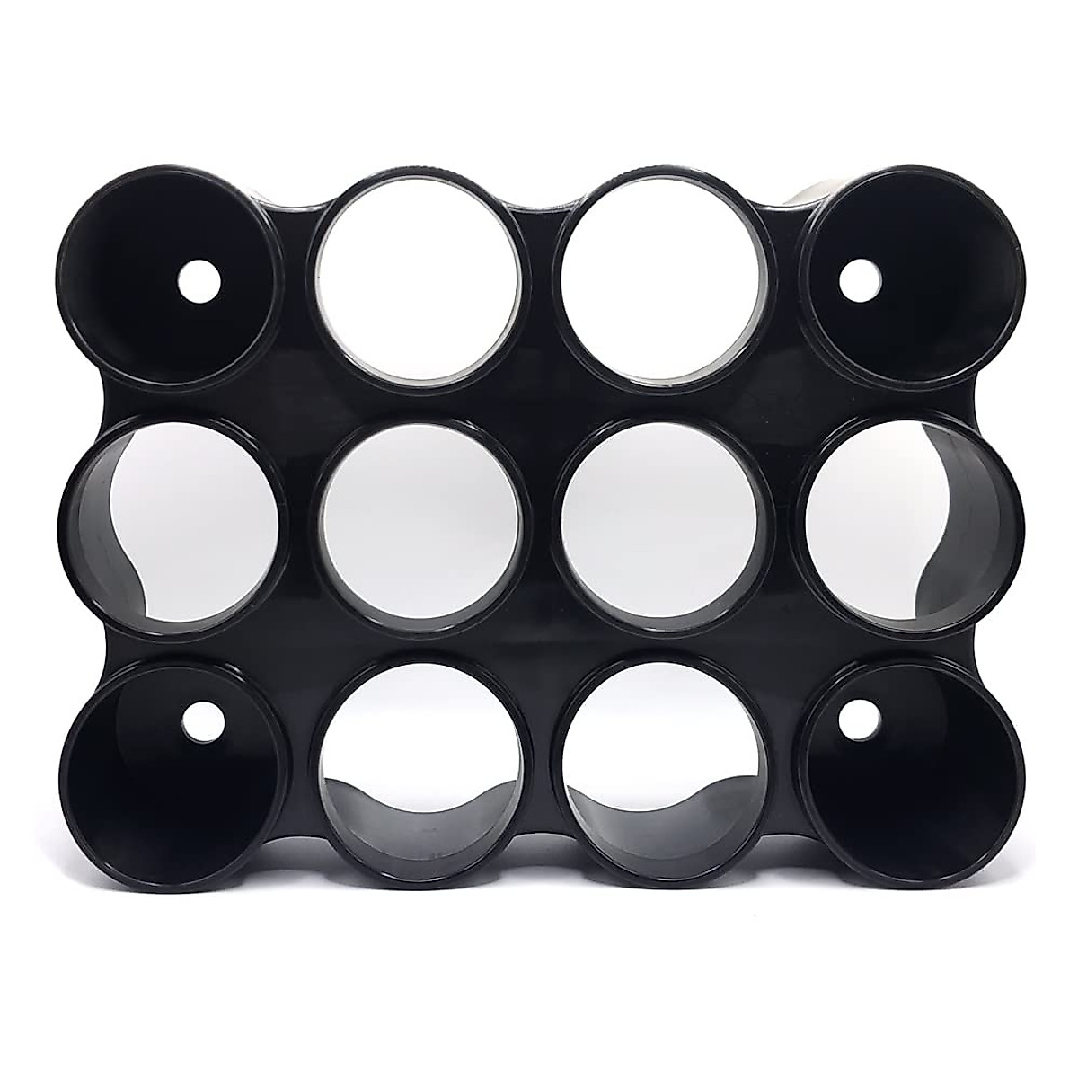 Adhesive Wall Mounted 12 Slot Coffee Pod Holder and Organizer. Space Saving Storage Rack Compatible with K Cups Saves Room in Drawers, Cupboards and Counters to Keep Coffee Station and Kitchen Neat