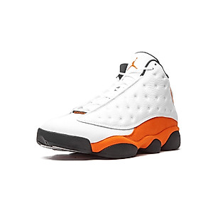 Nike Men's Air Jordan 13 Retro Starfish, White/Black/Starfish, 12