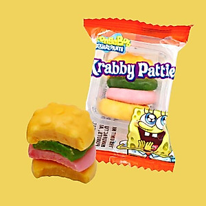 Krabby Patty Gummies, Original Bulk Candy Individually Wrapped for Party Bags, Pack of 2, 5.08 Oucnes