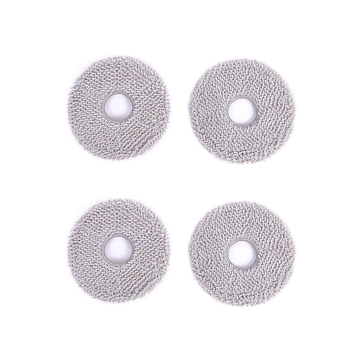 ECOVACS Washable Mopping Pads 4 PCS Per Pack for DEEBOT X2 Omni/ T20 Omni/ T10 Omni/ X1 Omni/ X1 Turbo Series Robot Vacuum and Mop Cleaner, Gray