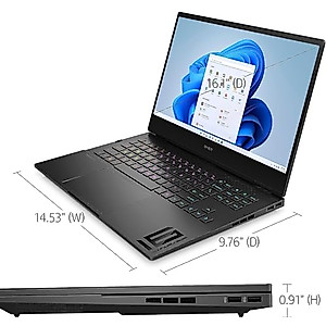 HP 2023 Newest OMEN Gaming Laptop, 16.1" QHD 165Hz Display, Intel Core i9-12900H(14-core), NVIDIA GEFORCE RTX 3060, 16GB DDR5 RAM, 1TB SSD, Wi-Fi 6E, Bluetooth, Backlit Keyboard, Windows 11 Home
