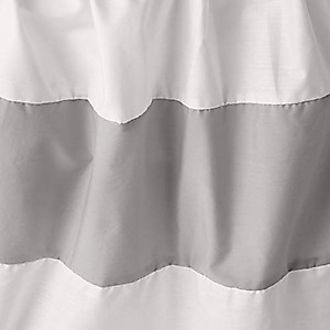 Baby Doll Lodge Collection Round Crib Skirt/Dust Ruffle in Grey (1200rdr-grey)