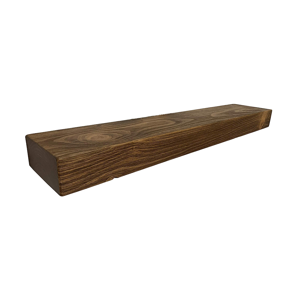 Joel's Antiques, Floating Shelf, Mountable, Rustic, Solid Wood, Pine, Medium Brown, Chunky, (3" x 7" x 36")