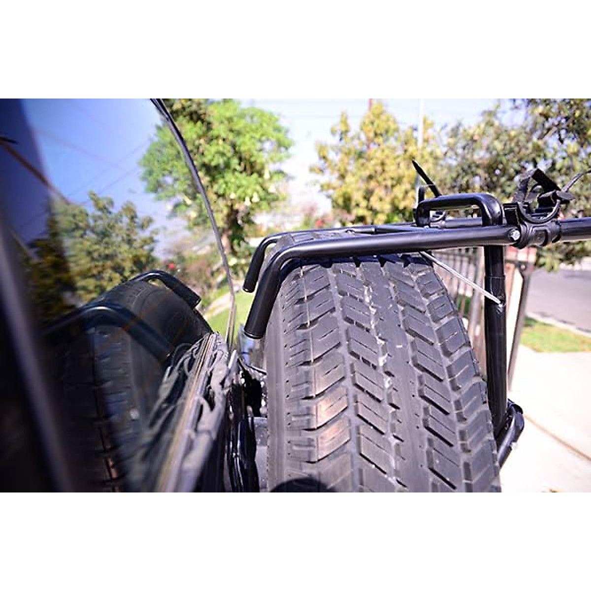 Allen Sports Deluxe 2-Bike Spare Tire Rack , Black