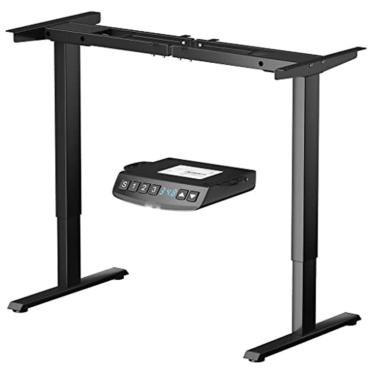 ZHAOLEI Computer Desk Laptop Desk Electric Adjustable Standing Up Desk Frame Dual Motor W/Controller (Color : D)
