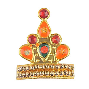 Craftsman Laddu Gopal Dress 2 Pcs Set Bal Gopal Poshak Thakurji Handmade Dress for Home and Temple. (Idol Size 0).