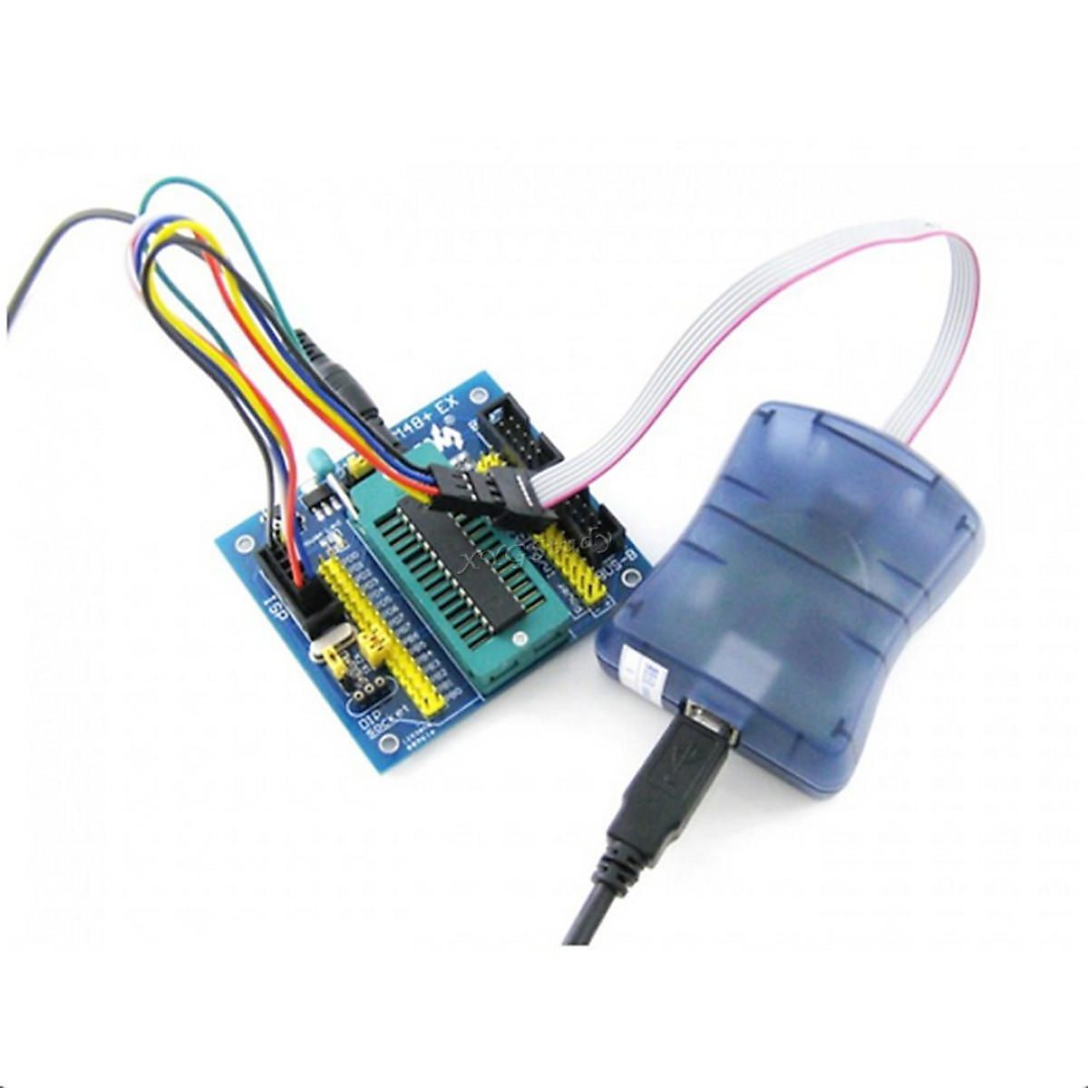 XYGStudy USB AVRISP CH AVR ISP Programmer Compatible with at AVRISP from ATMEL Supports AVR Studio 4/5/6/7 ISP_6PIN Interface